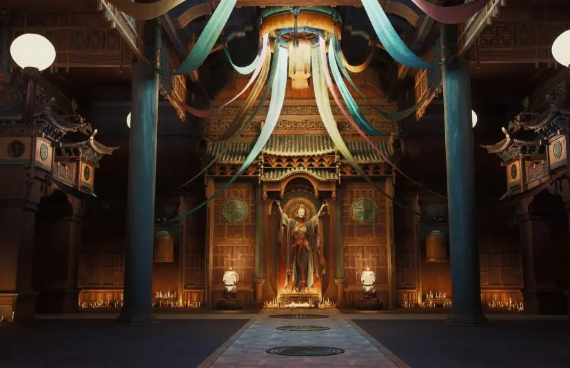 神圣门槛——亚洲寺庙内部环境套件 The Sacred Threshold - Asian Temple Interior ...