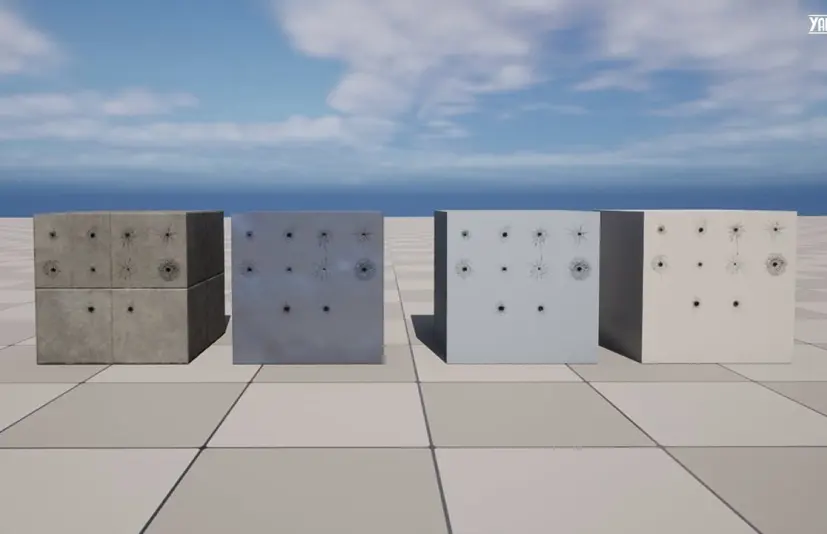 子弹撞击贴花第5卷 - 高强度撞击 Bullet Impact Decals Vol. 5 - High Impact - CG3DA