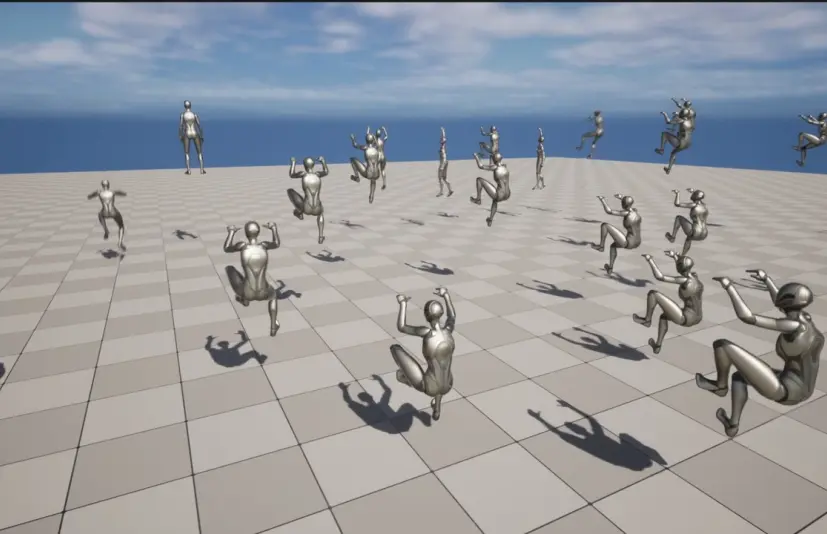 攀岩平台动画包 Ledge Climb Animation Pack - CG3DA