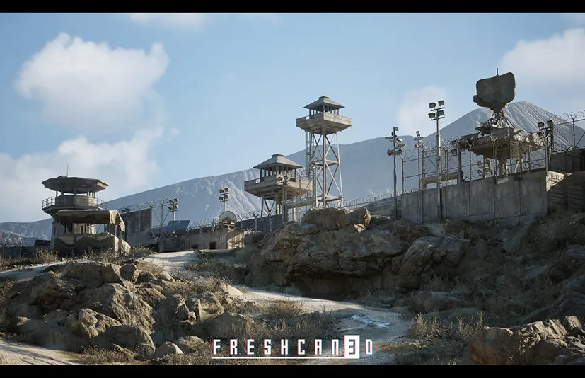 军事基地 - Military Base & Military Camp Environment 4km - CG3DA